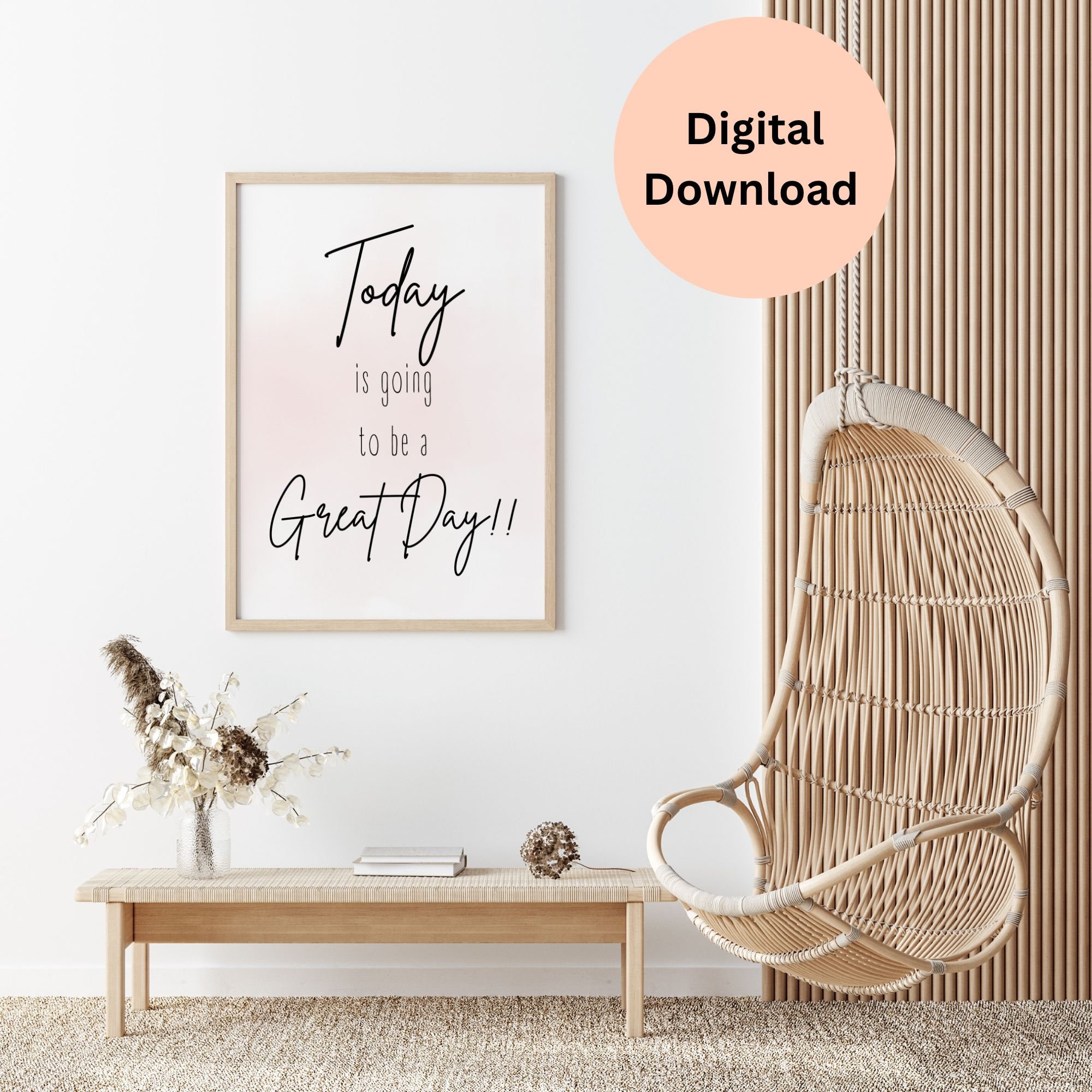 Motivational Wall Art, Inspirational Saying, Home Decor, Printable Wall ...