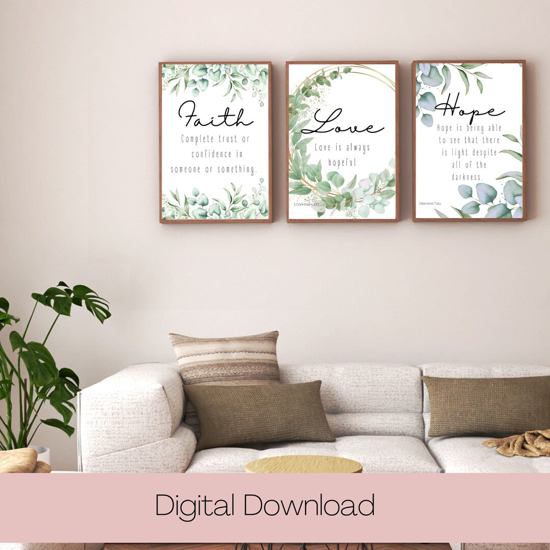 Bible Quote Printable Wall Art, Motivational Saying, Scripture ...