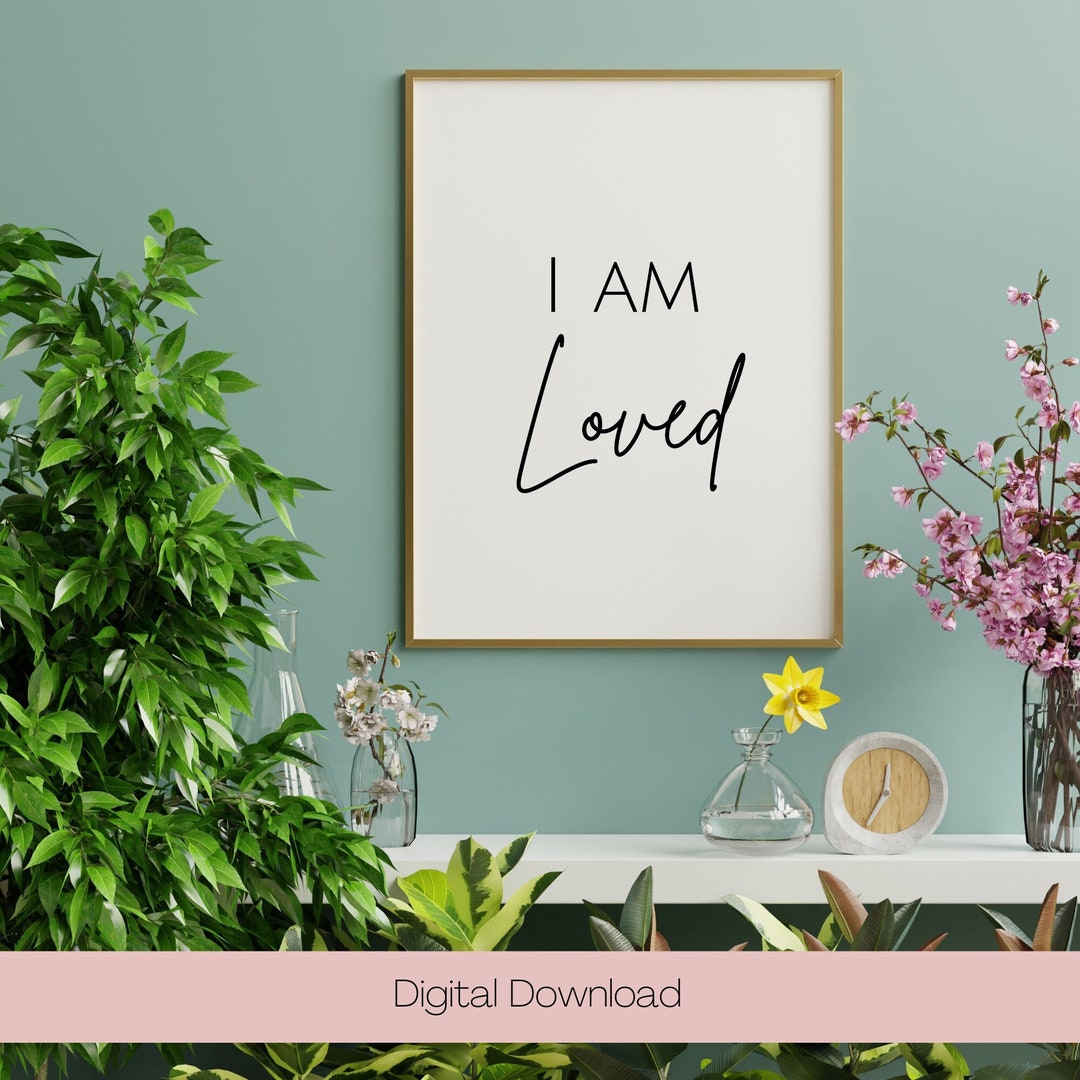 Positive Affirmation Wall Art Printable, Affirmation Printable, Wall ...