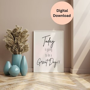Motivational Wall Art, Inspirational Saying, Home Decor, Printable Wall ...