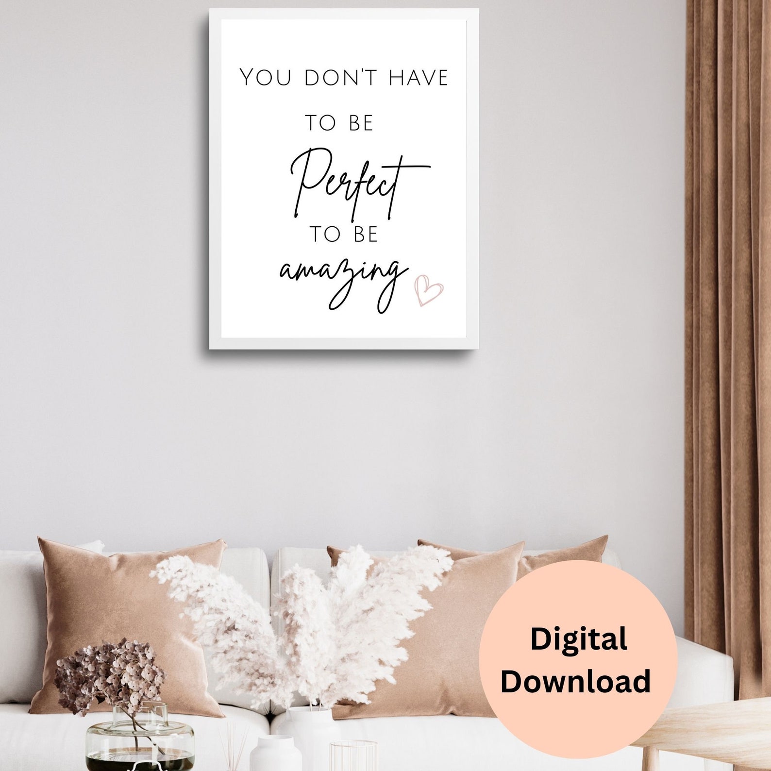 Motivational Wall Quote, Printable Wall Art, Inspirational Wall Print ...