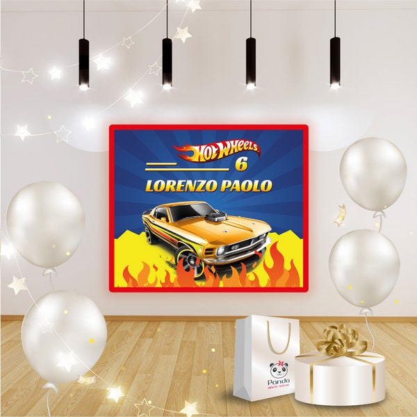 Hot Wheels Banner - Etsy Australia