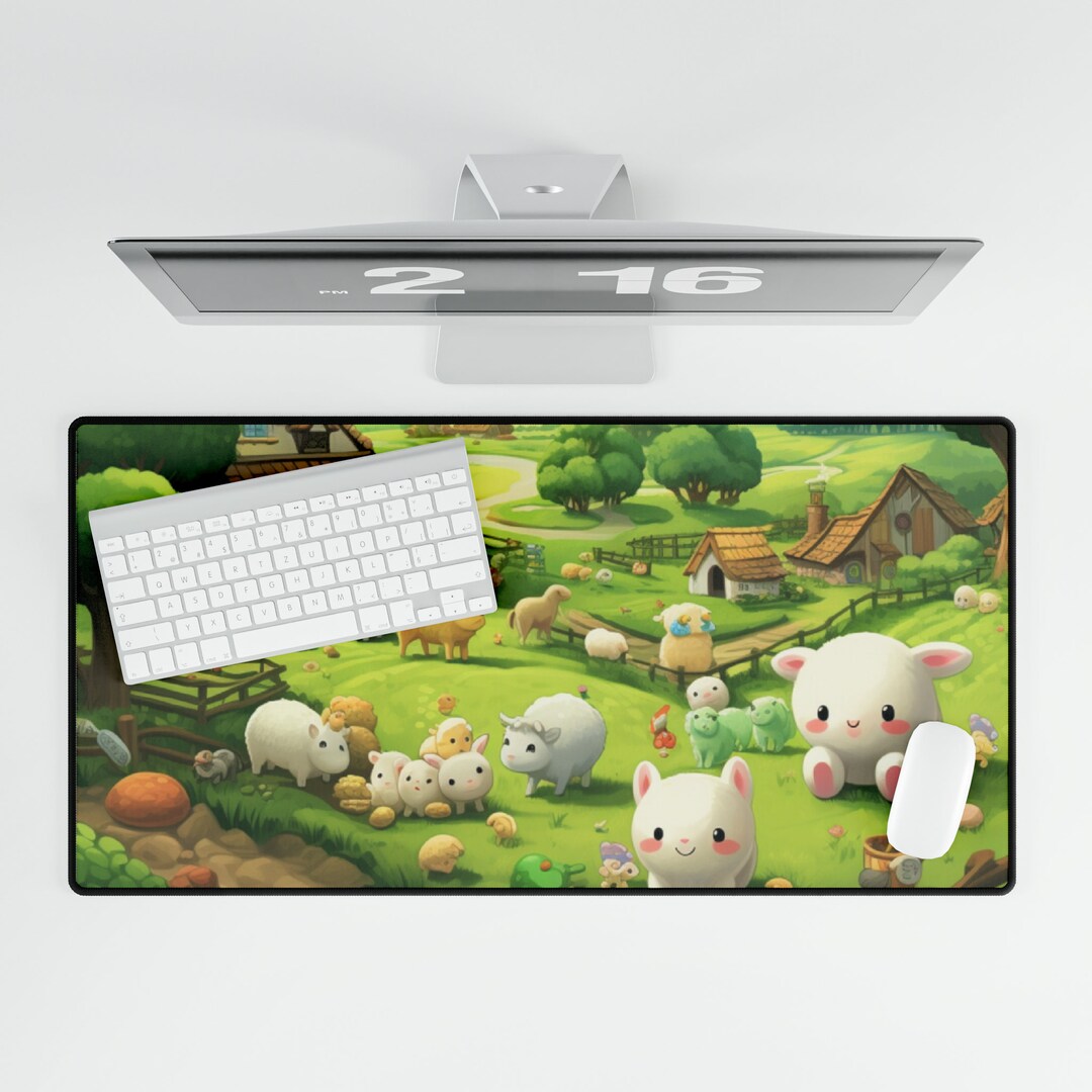 Kawaii Farm Animal Desk Mats Cartoon Animal Mouse Pad - Etsy Canada
