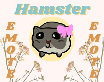 3 Cute Sad Hamster Emotes Pack Hamster With Bow Gun Tears Twitch ...