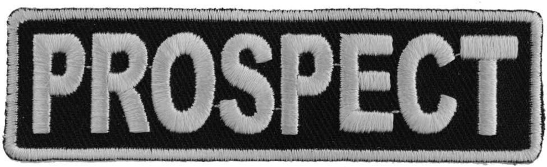 Prospect Patch 3.5 Inch White 3.5x1 Inch. Embroidered Iron on Patch ...