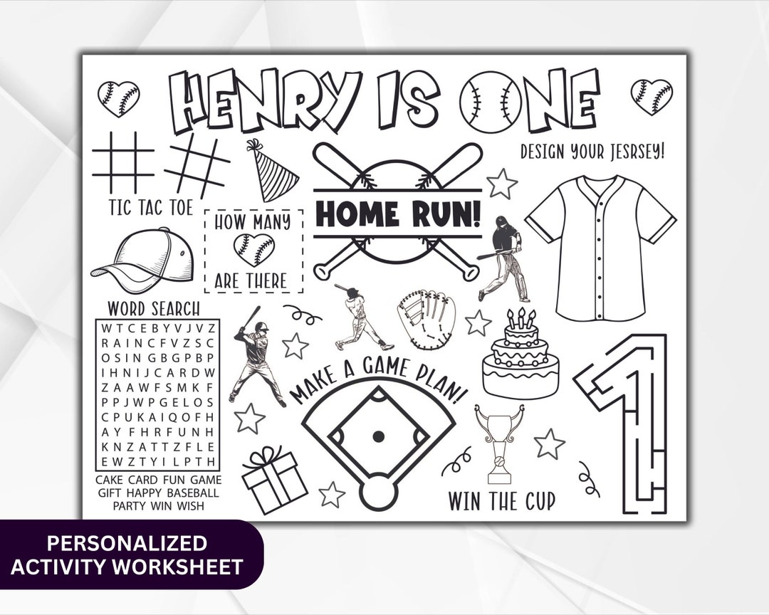 Baseball Birthday Party Rookie of the Year First Birthday Party Favor ...