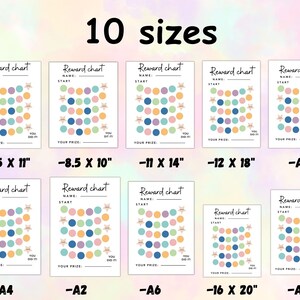 Rainbow Reward Chart for Kids, Printable Behavior Chart Printable ...
