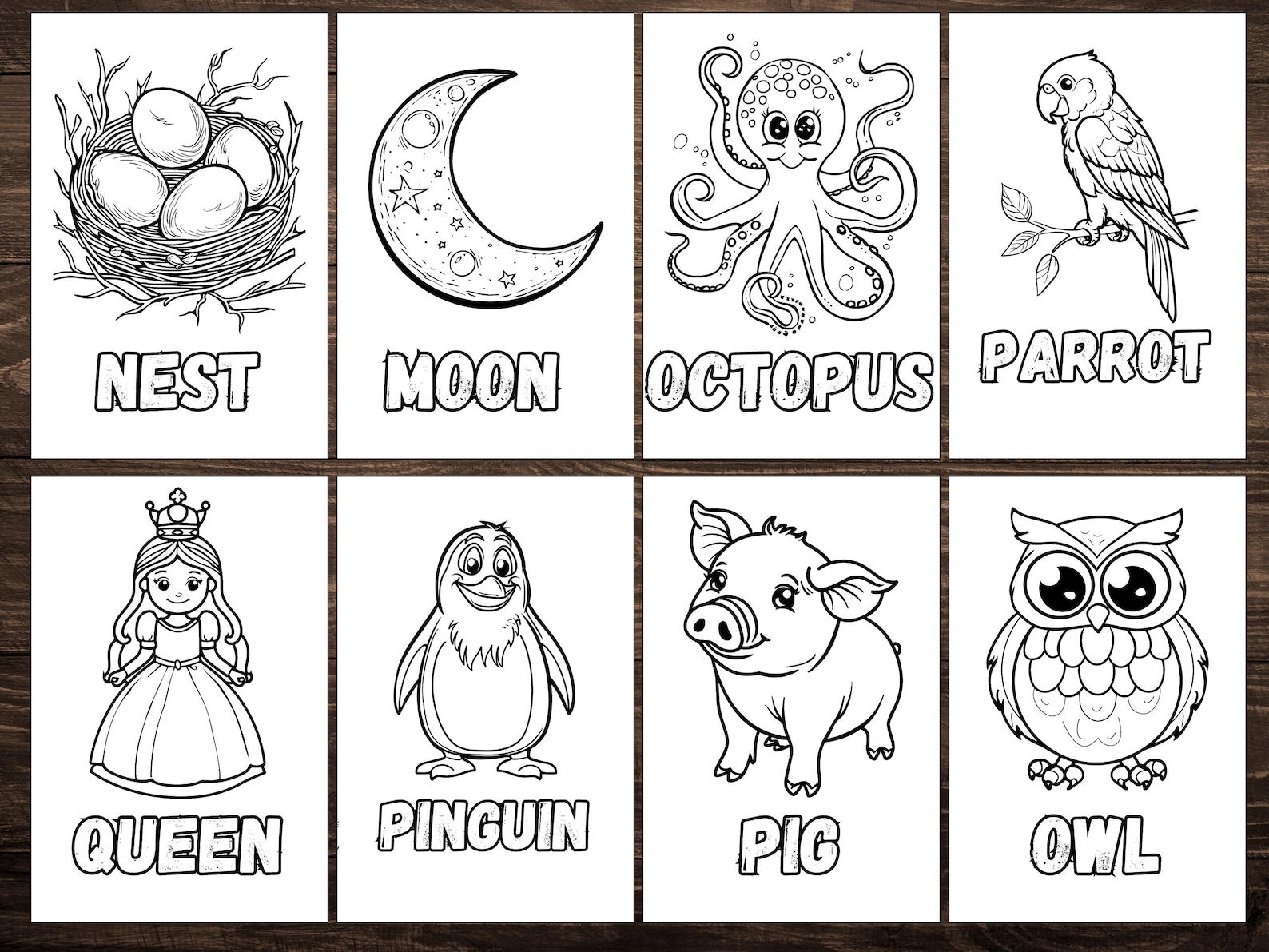 50 Coloring Pages for Kids Easy Printable Learning Coloring Pages for ...