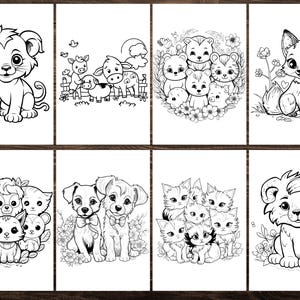 50 Cute Animals Printable Coloring Pages for Kids, Toddlers Cute and ...