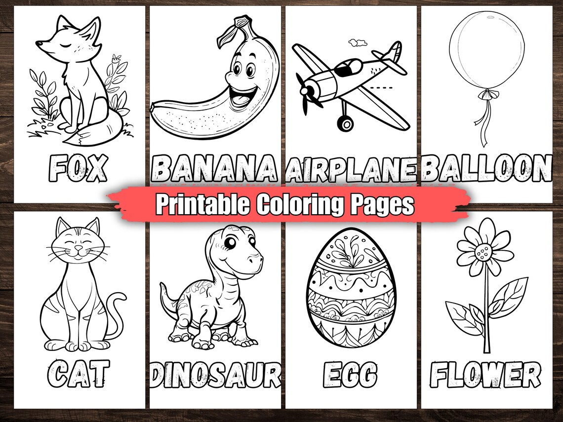50 Coloring Pages for Kids Easy Printable Learning Coloring Pages for ...
