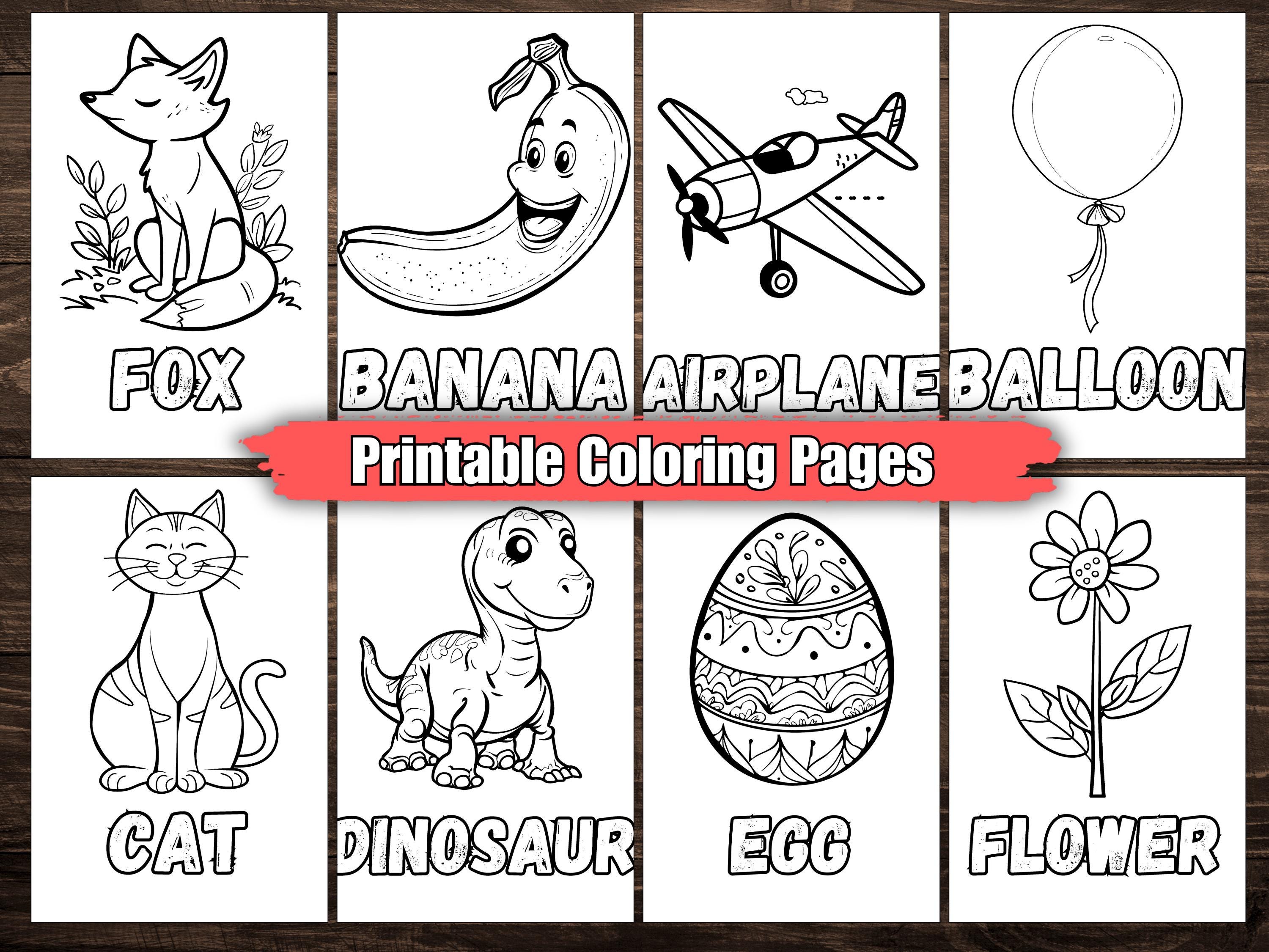 50 Coloring Pages for Kids Easy Printable Learning Coloring Pages for ...