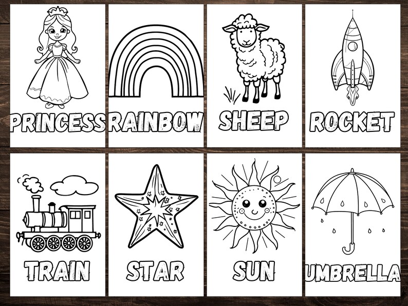 50 Coloring Pages for Kids Easy Printable Learning Coloring Pages for ...
