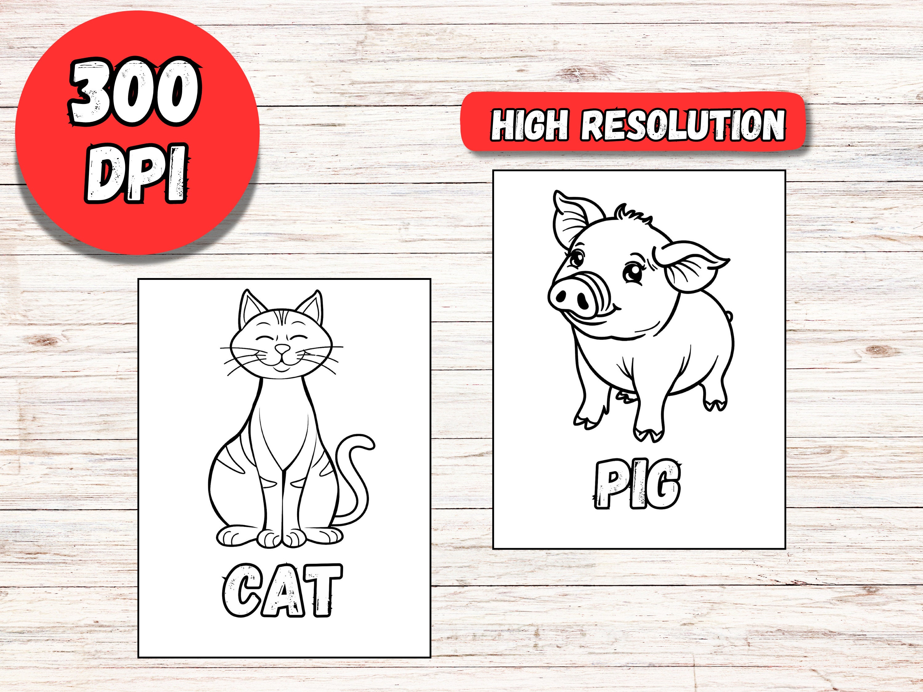 50 Coloring Pages for Kids Easy Printable Learning Coloring Pages for ...