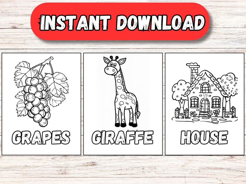 50 Coloring Pages for Kids Easy Printable Learning Coloring Pages for ...