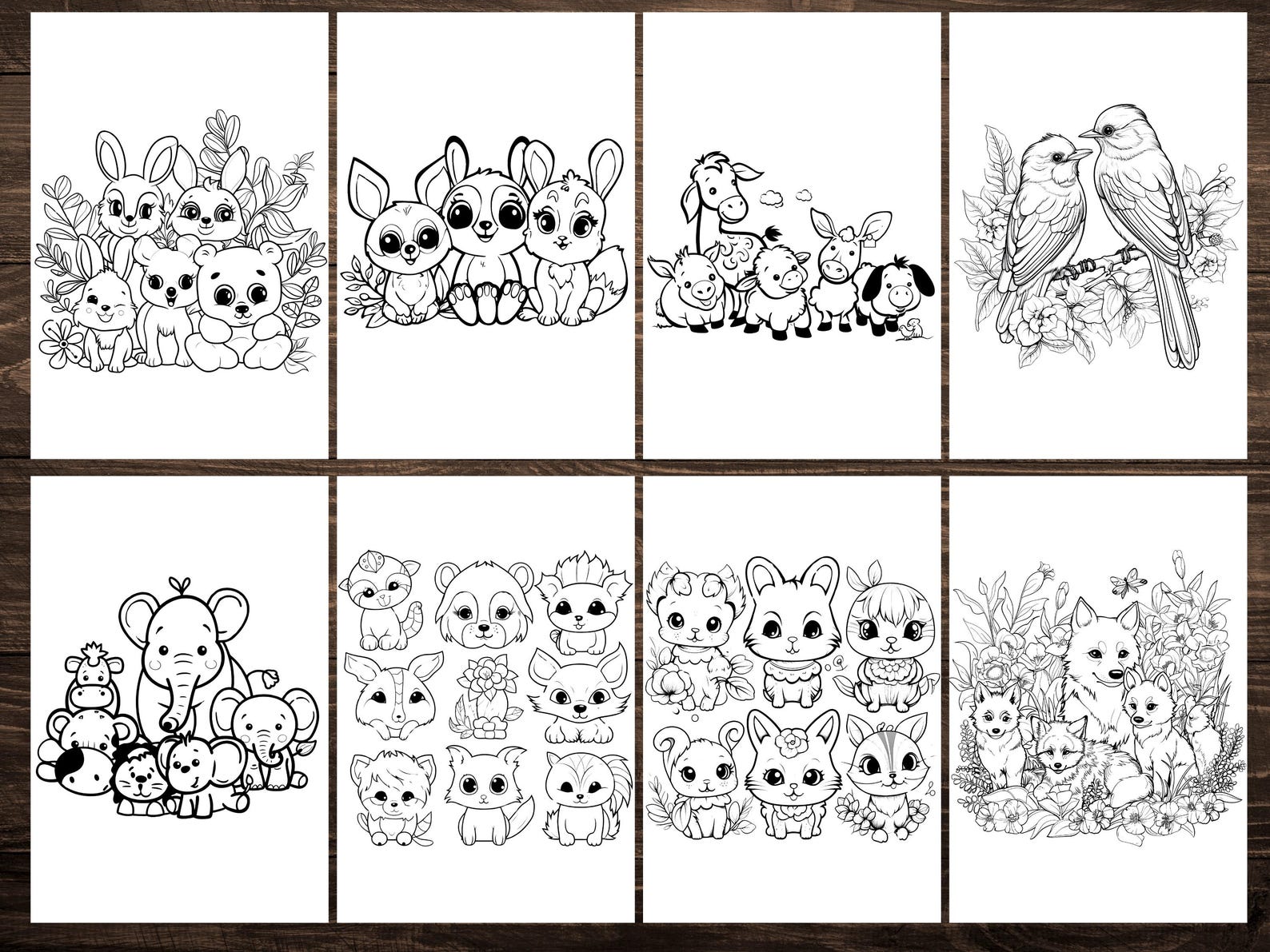 50 Cute Animals Printable Coloring Pages for Kids, Toddlers Cute and ...