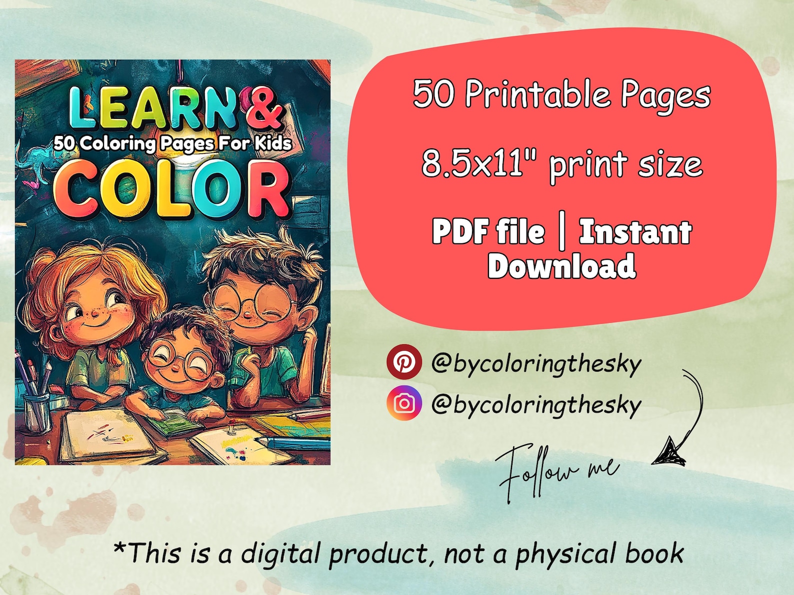 50 Coloring Pages for Kids - Easy Printable Learning Coloring Pages for ...