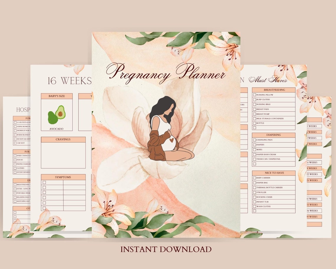 Pregnancy Planner Printable Printable Pregnancy Journal - Etsy