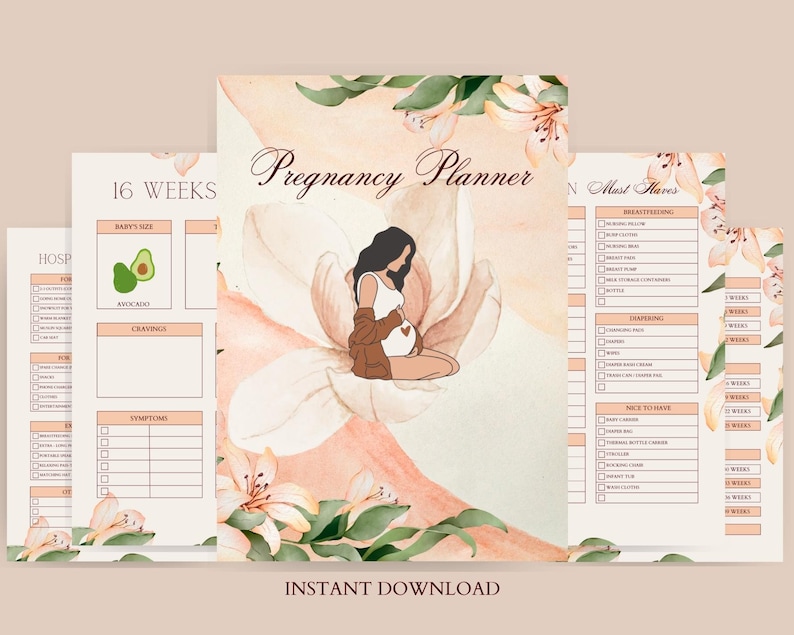 Pregnancy Planner Printable Printable Pregnancy Journal - Etsy