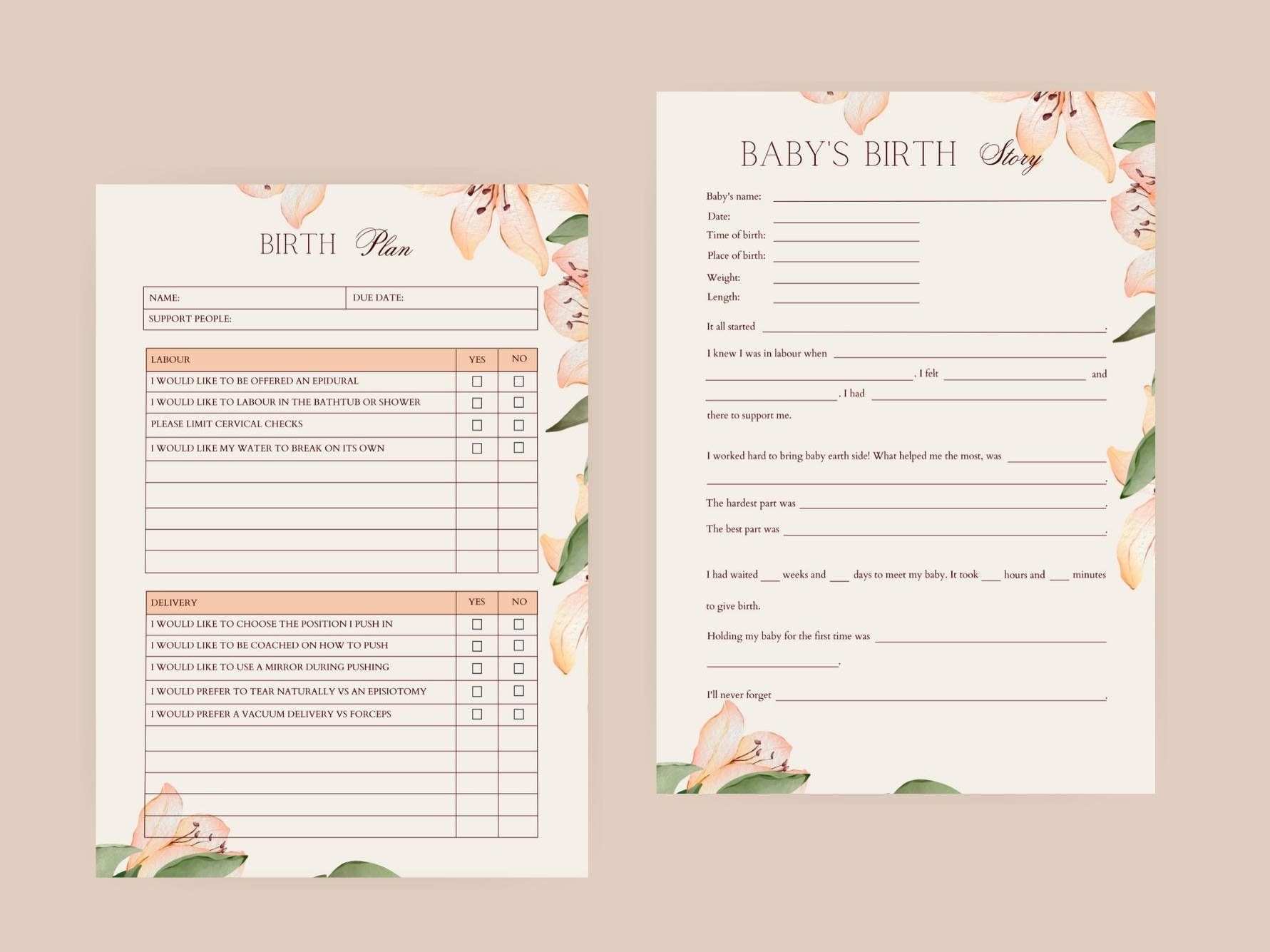 Pregnancy Planner Printable Printable Pregnancy Journal - Etsy