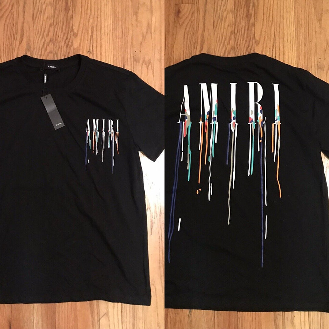Amiri Shirt Luxury Logo Amiri Unisex Shirt Y2k Drip Vintage Etsy