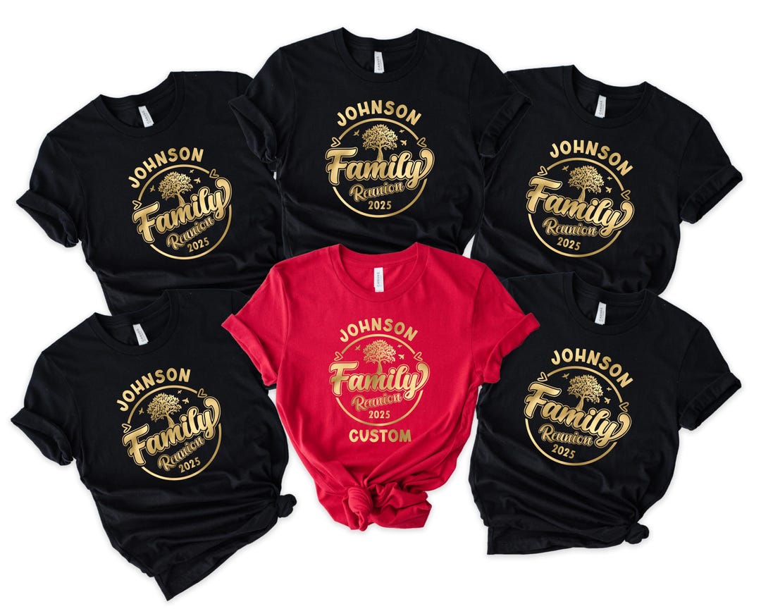 Custom Family Reunion Shirts: Personalized 2025 Tree Design - Etsy
