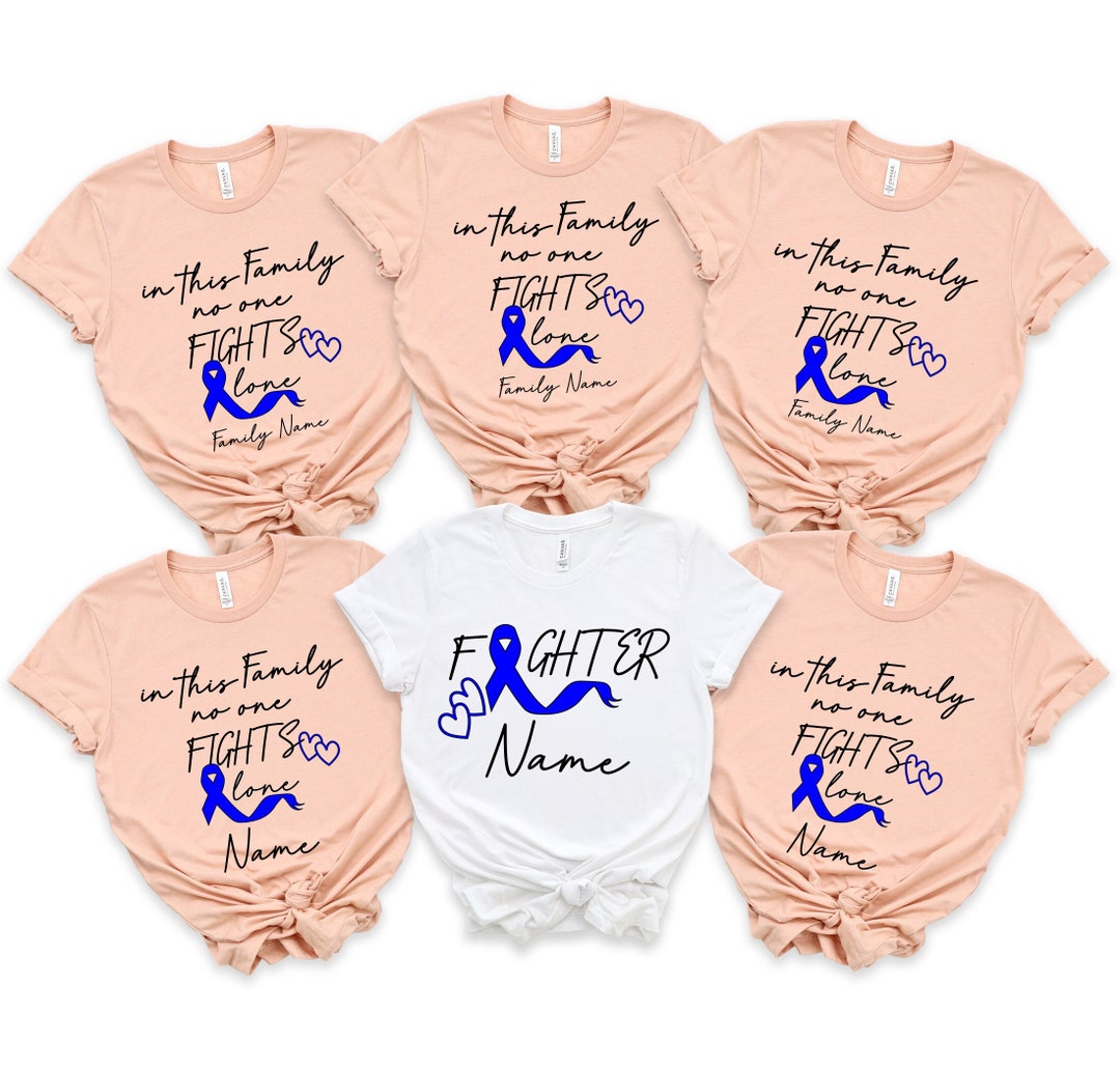 Colon Cancer Support Squad and Warrior Shirt, Colorectal Cancer ...