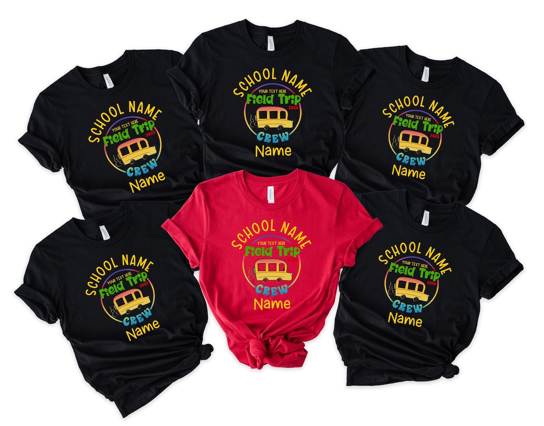 Field Trip Crew Shirt: Soft Cotton Blend School Trip Tee - Etsy