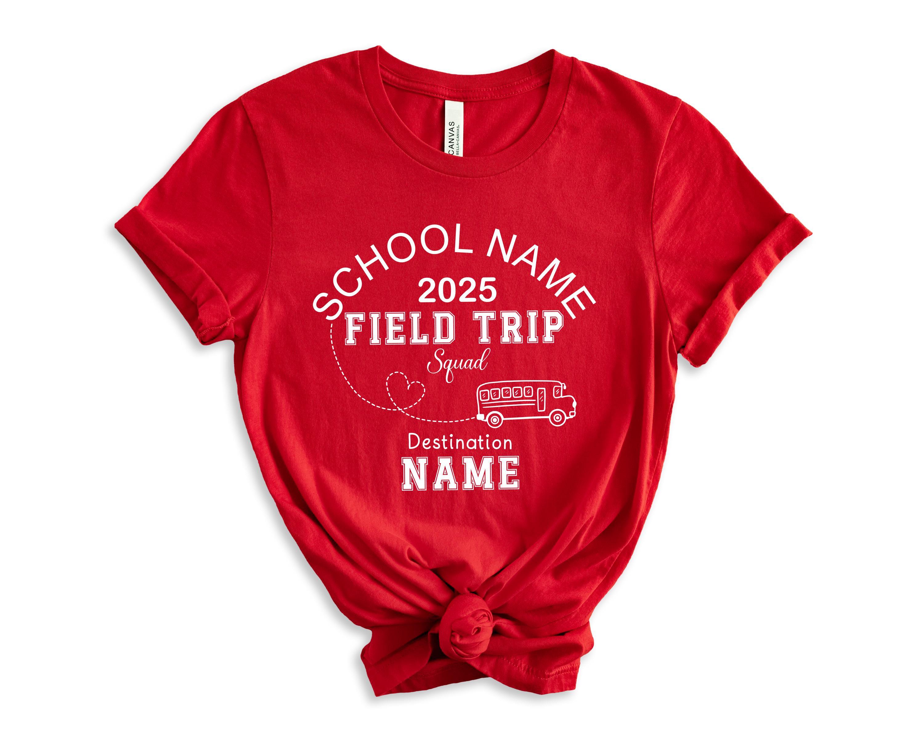 Personalized Field Trip Squad Shirt: Custom School Trip Crew Tee - Etsy