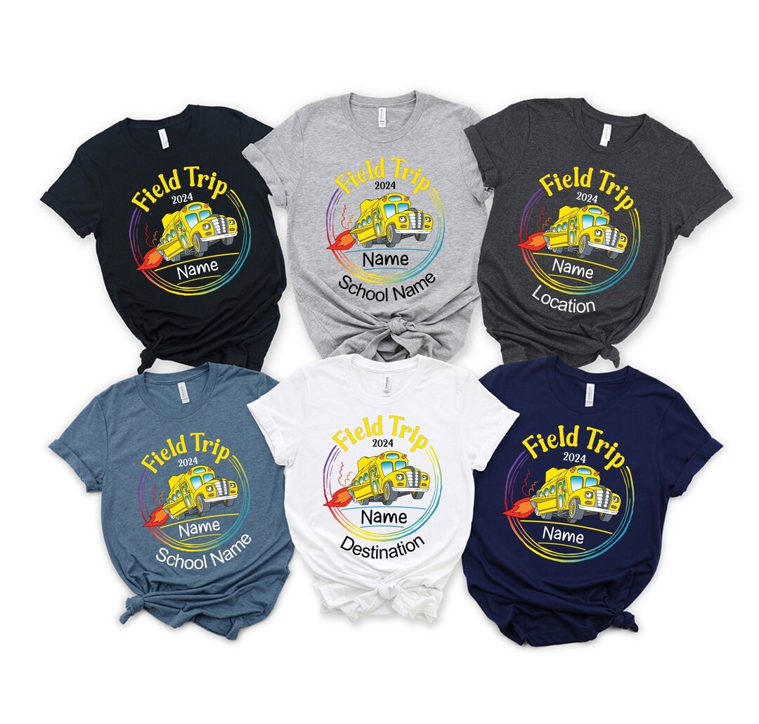 Field Trip Shirts, Field Trip Crew Shirt, School Trip Shirt, Gift for ...