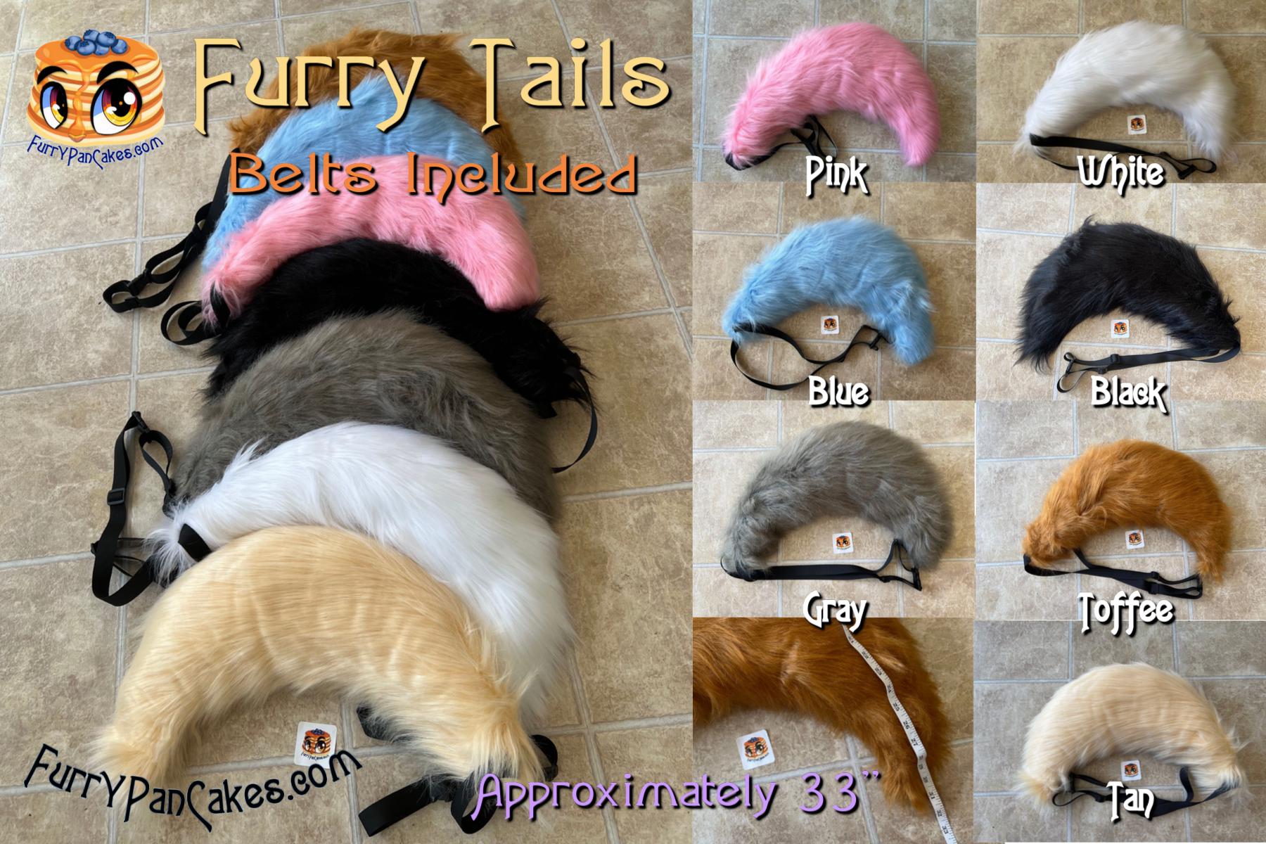 XL Furry Tails - 7 Colors - Approximately 33 Inches Long - Furrys ...