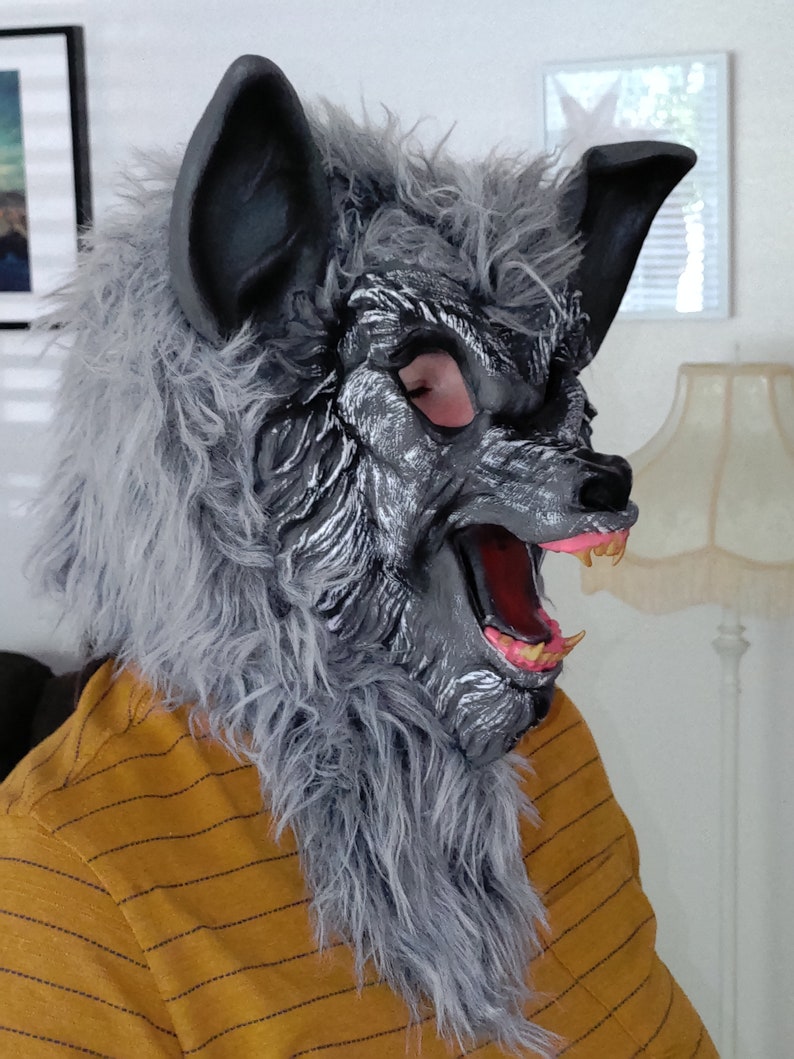 Jungle Creature Wolf Mask Werewolf Mask Wolf Mask Latex Kids Adults ...
