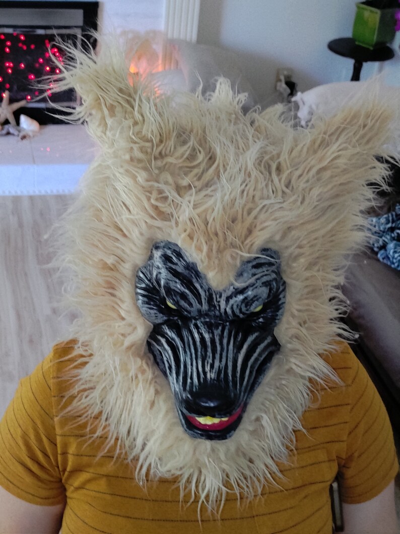Animated Animal Werewolf Mask Wolf Mask Latex Kids Adults Halloween ...