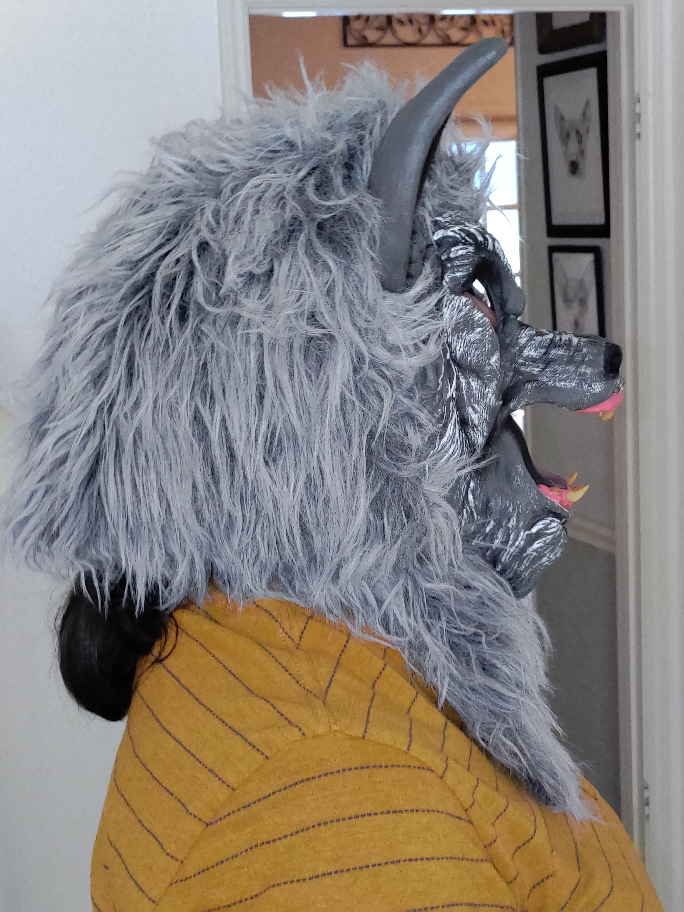 Jungle Creature Wolf Mask Werewolf Mask Wolf Mask Latex Kids Adults ...