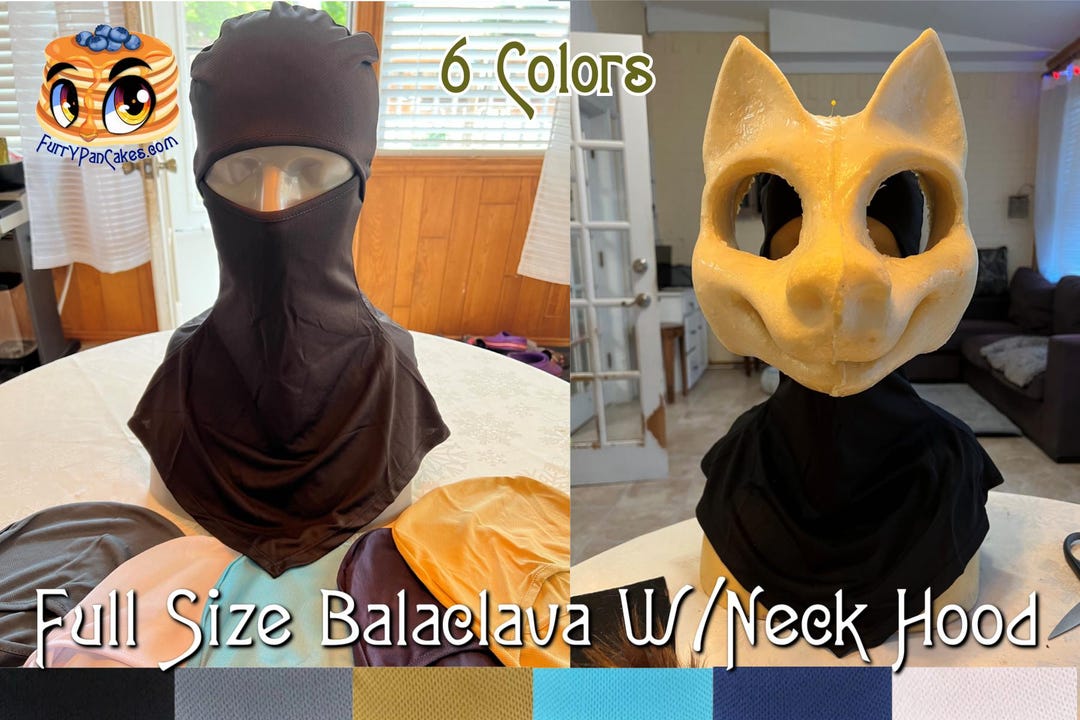 Full Furry Balaclavas - 5 Colors - Furrypancakes.com - Etsy