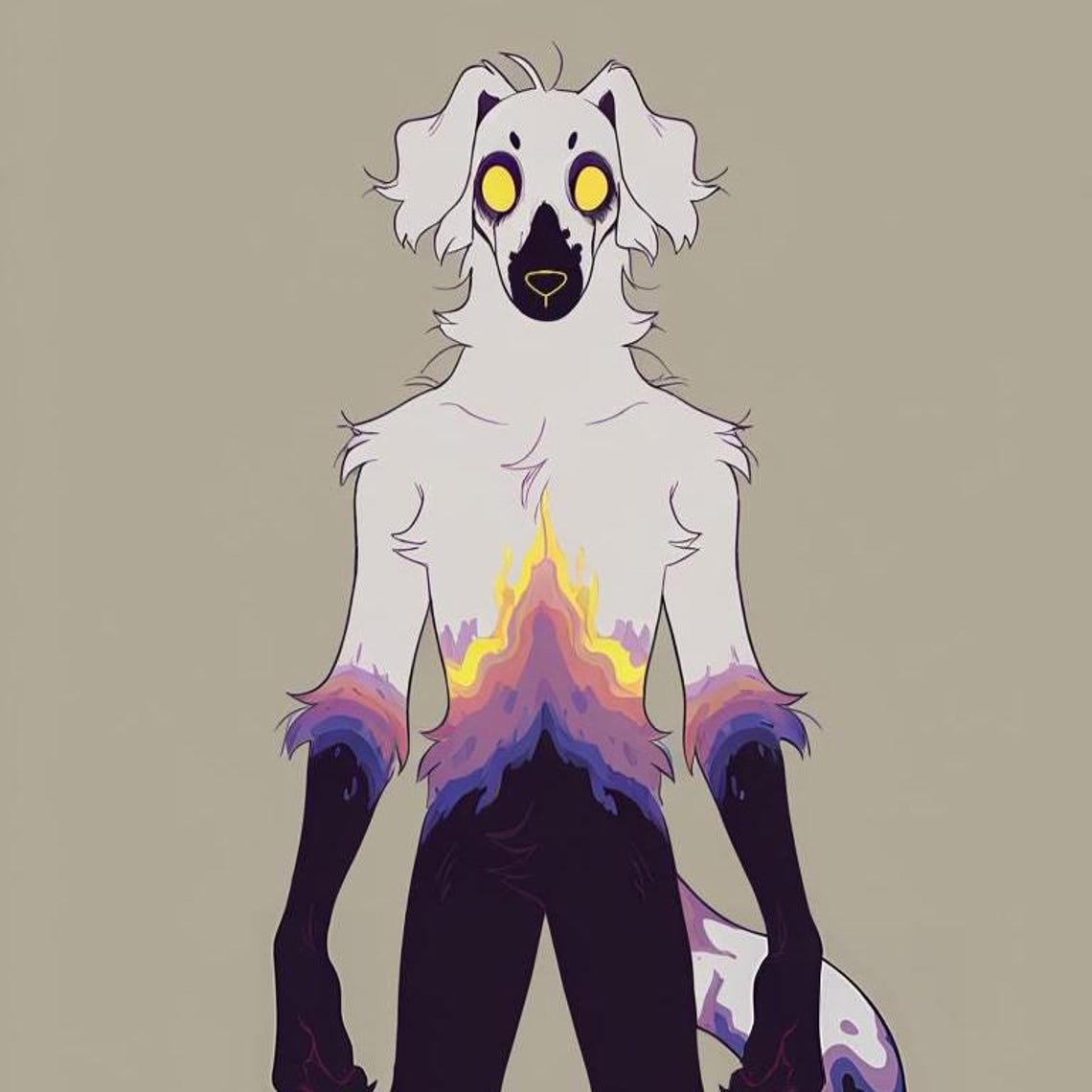 Horror Dog - Furry Adopt , Adoptable Fursuit Character , Art Print ...