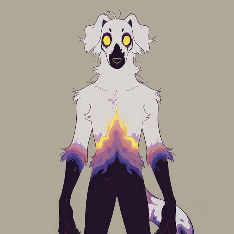 Horror Dog - Furry Adopt , Adoptable Fursuit Character , Art Print ...