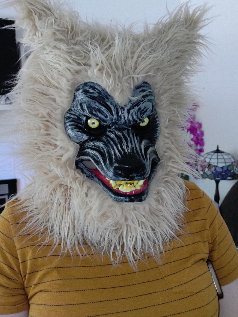 Animated Animal Werewolf Mask Wolf Mask Latex Kids Adults Halloween ...