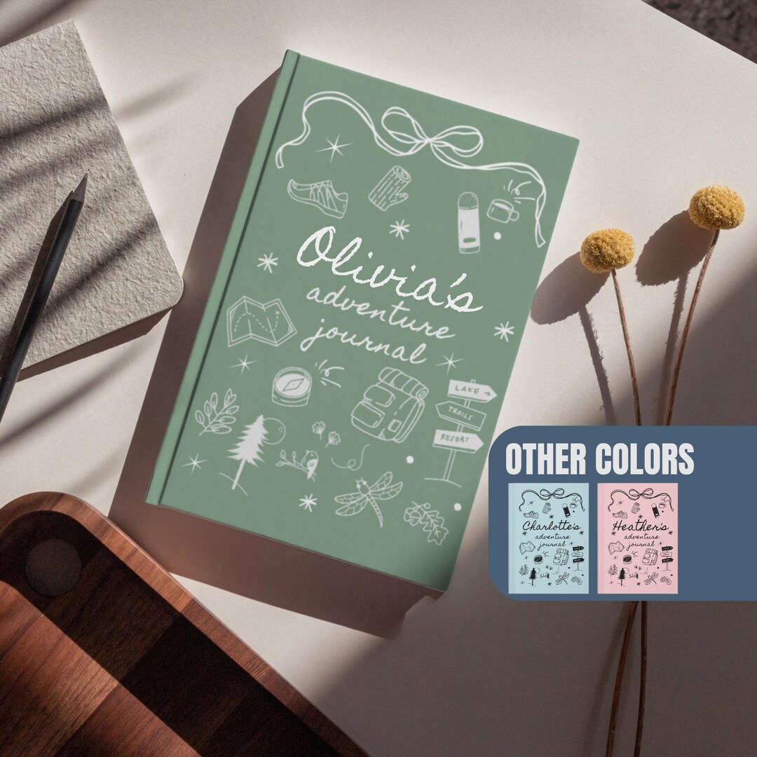 Personalized Adventure Journal, A Travel Hardcover Journal to Plan ...