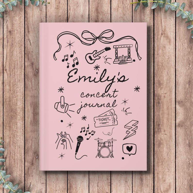 Personalized Concert Journal, Log Book for Concert and Music Lovers ...