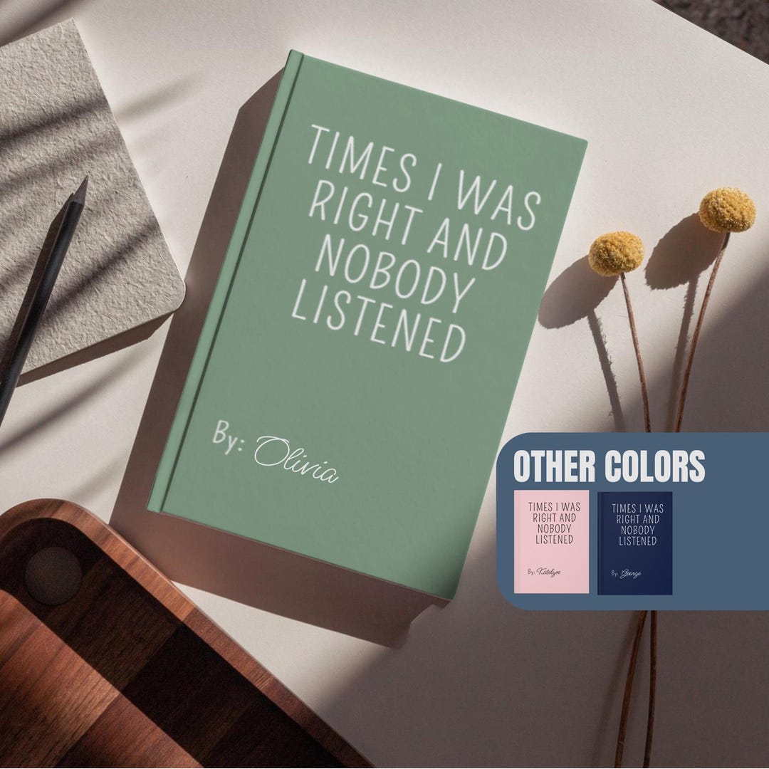 Times I Was Right Journal, A Funny Sarcastic Gift for A Coworker or ...