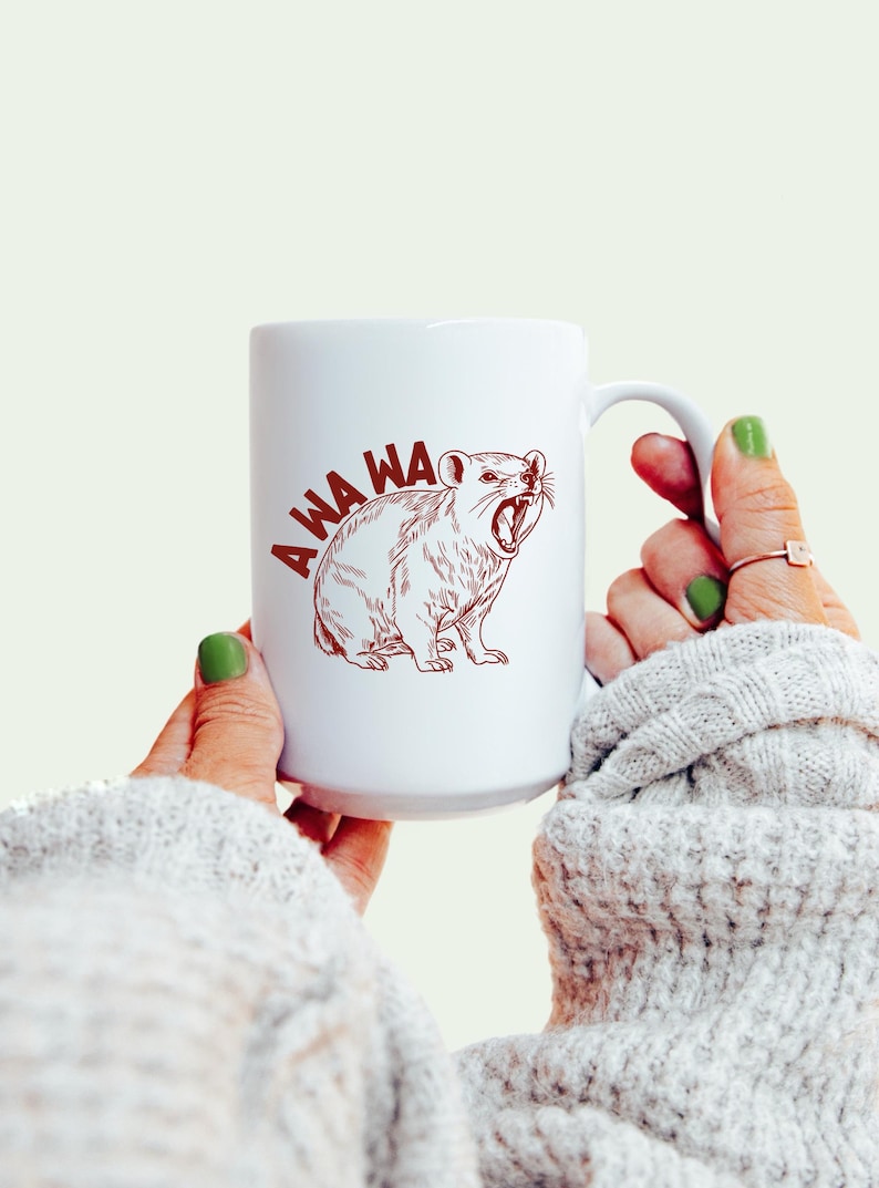 Hyraxes Ceramic Mug (11oz, 15oz), Rock Hyrax Coffee Cup, AWAWA Hyrax ...