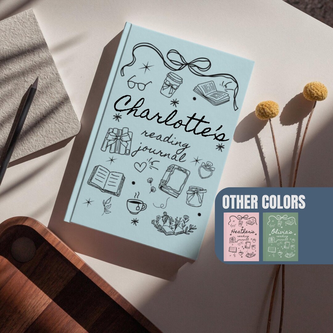Personalized Reading Journal, Book Tracker for A Book Lover. Bookish ...