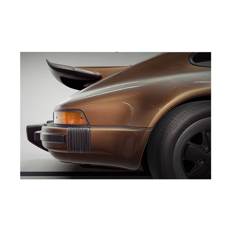 Retro Supercar Porsche 911 Turbo Poster and Print Luxury - Etsy