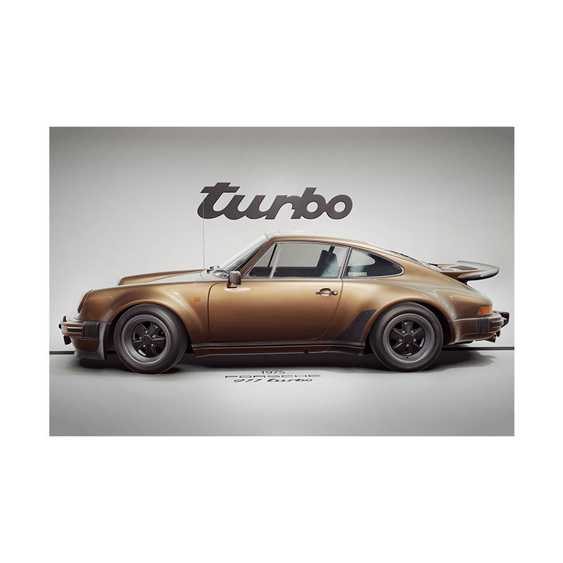 Retro Supercar Porsche 911 Turbo Poster and Print Luxury - Etsy
