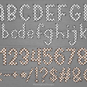 Checkered Doodle Letters PNG, Checkered Doodle Alphabet, Hand Drawn ...