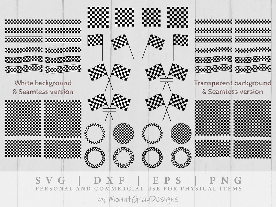 Checkered Pattern Svg Checkered Flag Racing Flag Checkered Stripe SVG ...