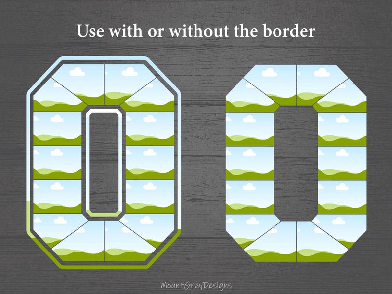 Letters & Numbers Photo Collage Template, Alphabet Photo Collage, Canva ...