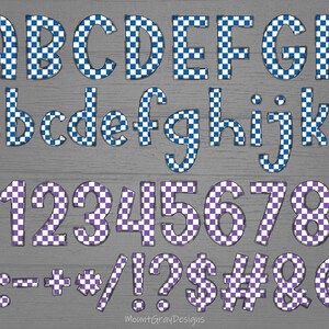 Checkered Doodle Letters PNG, Checkered Doodle Alphabet, Hand Drawn ...