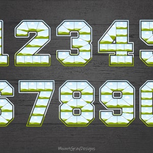 Number Photo Collage Template, Editable Canva Frames, Custom Picture ...