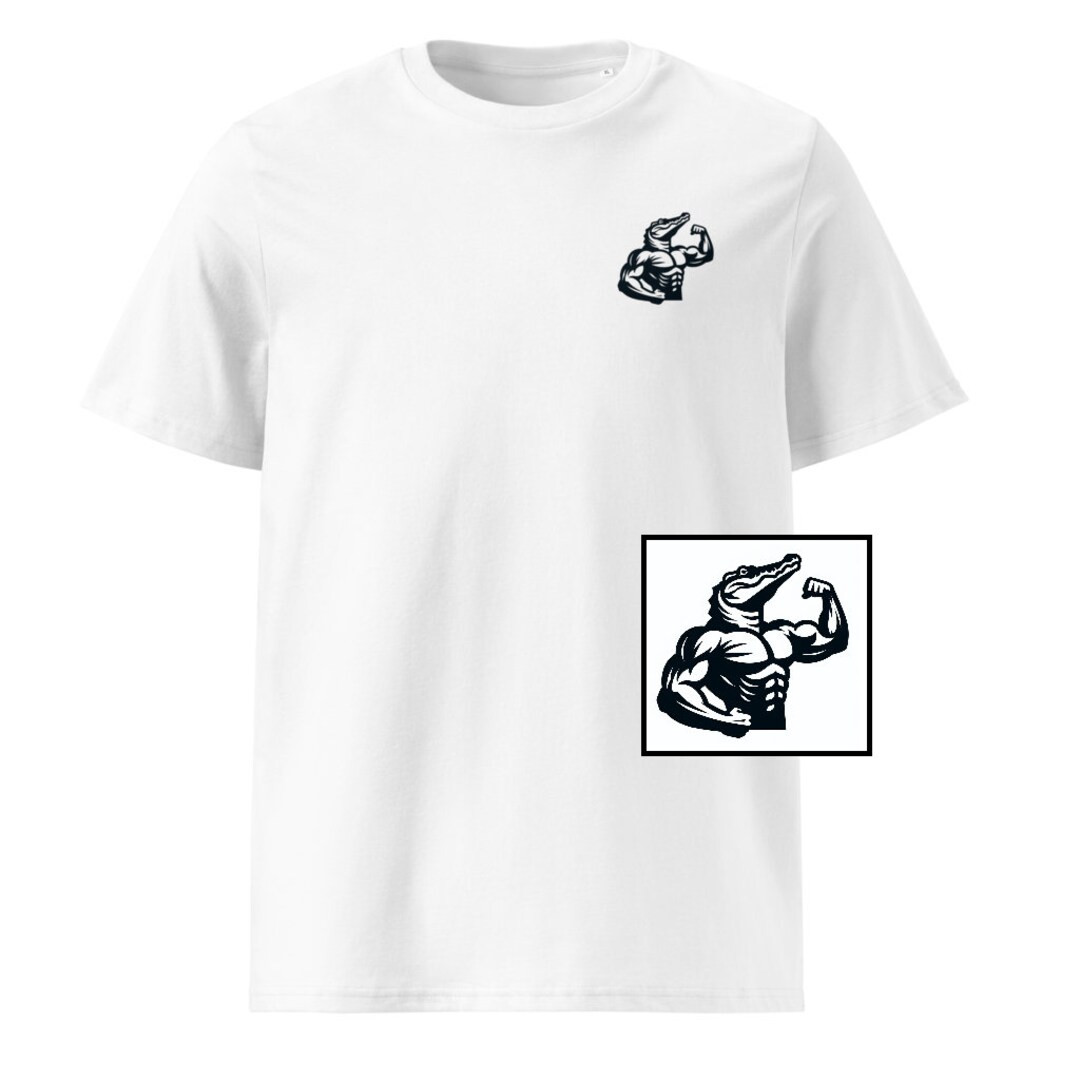 Crocodile Croco With Muscles T-shirt Pump Fitness Biceps Unisex Men S ...